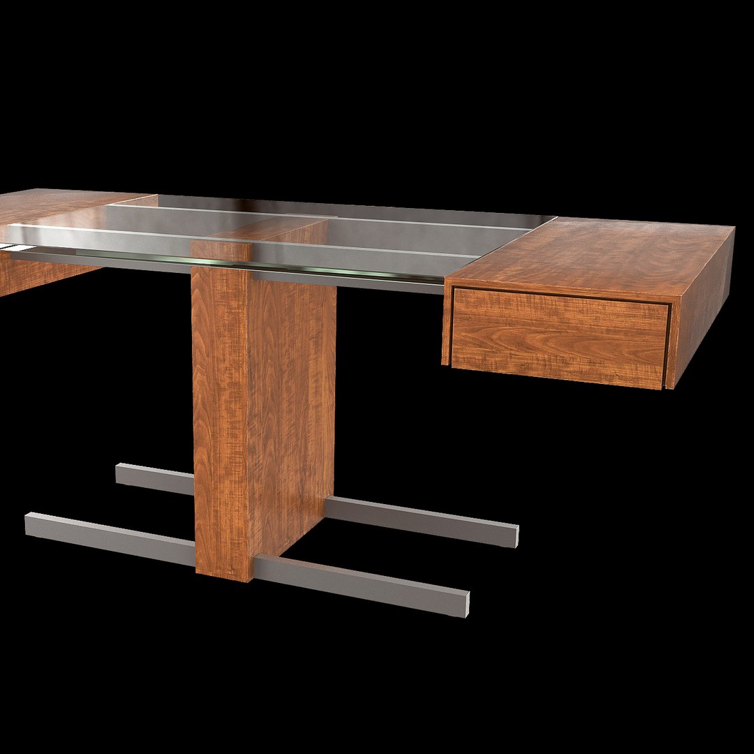 Vladimir Kagan Desk 3D Model - TurboSquid 1999967