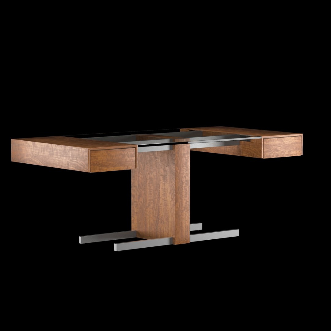 Vladimir Kagan Desk 3D Model - TurboSquid 1999967