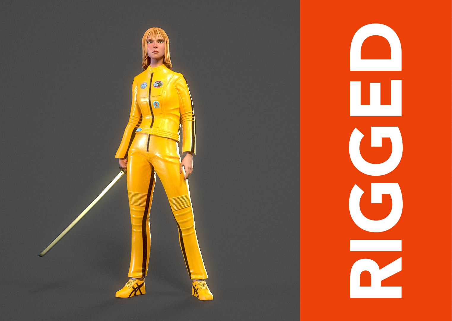 Beatrix Kiddo Rig 3D Model - TurboSquid 2369376
