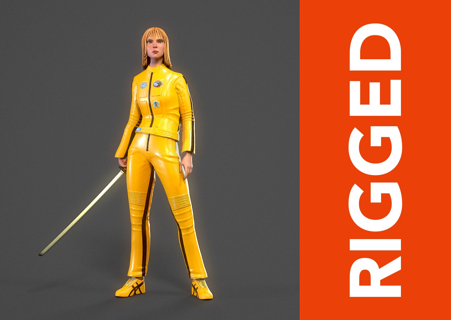 Beatrix Kiddo Rig 3D Model - TurboSquid 2369376