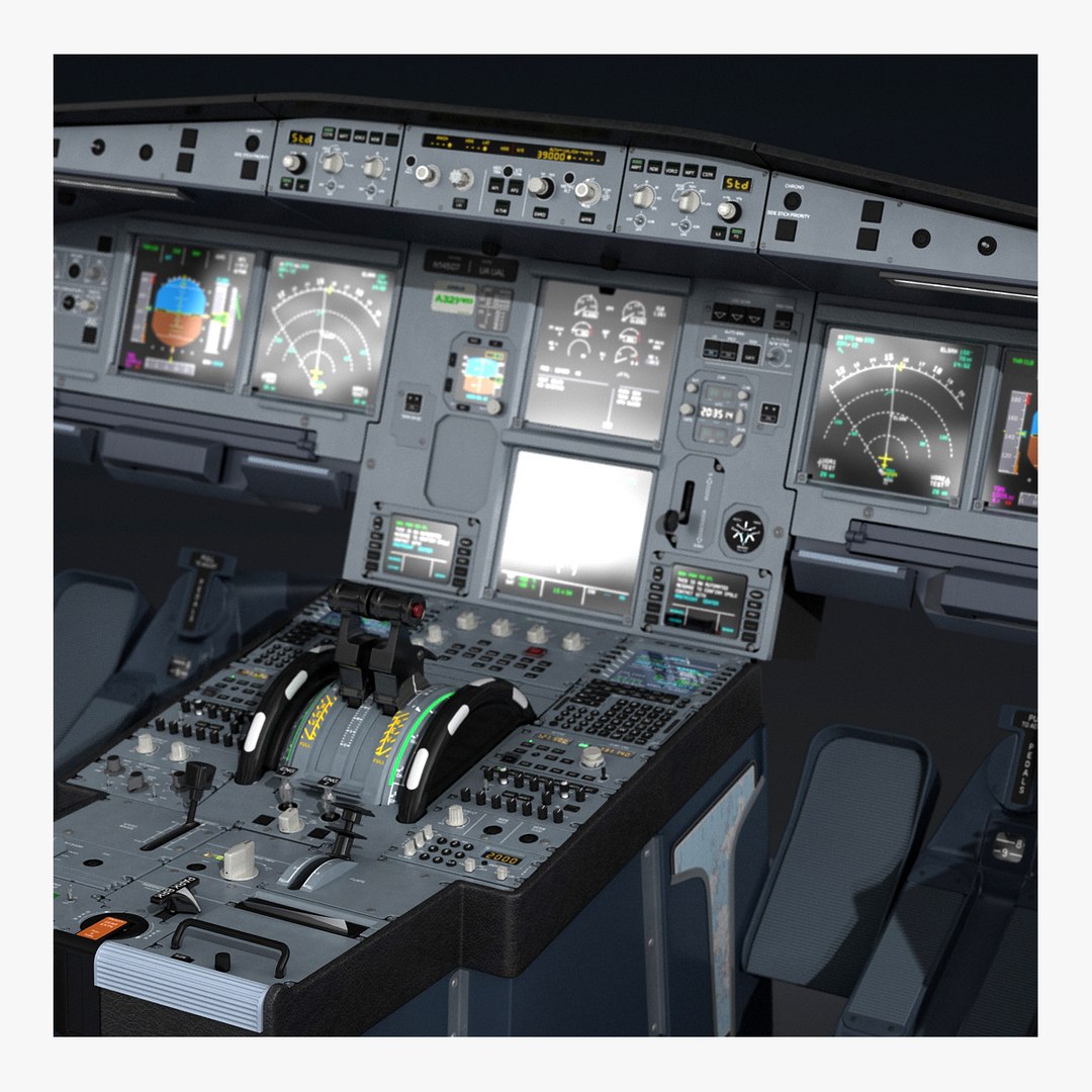 3D A319 A320 A321 Flight Deck Instruments - TurboSquid 2417005