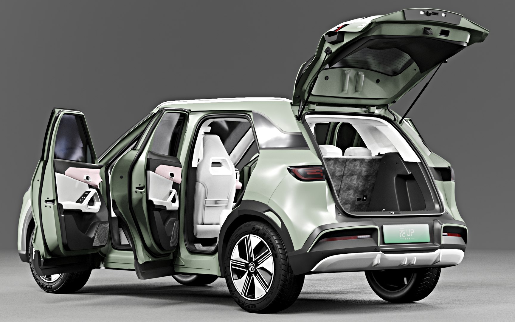 BYD Yuan Up 2024 With Interior Model - TurboSquid 2362539