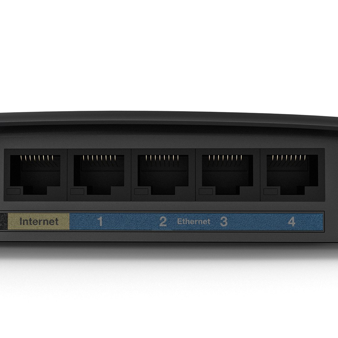 Wireless-n Router Linksys E1200 3d Model