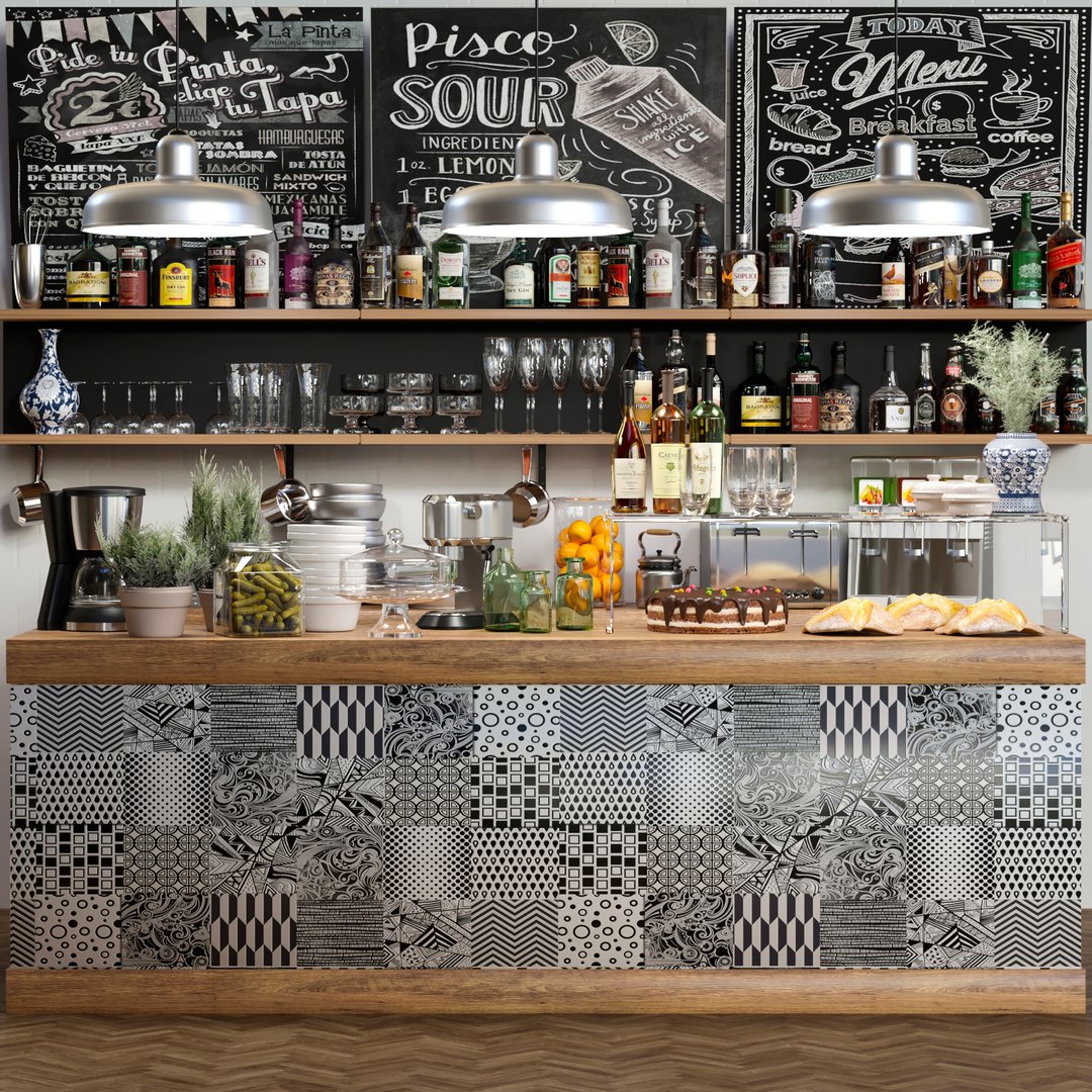 Bars 3D Model - TurboSquid 1428757