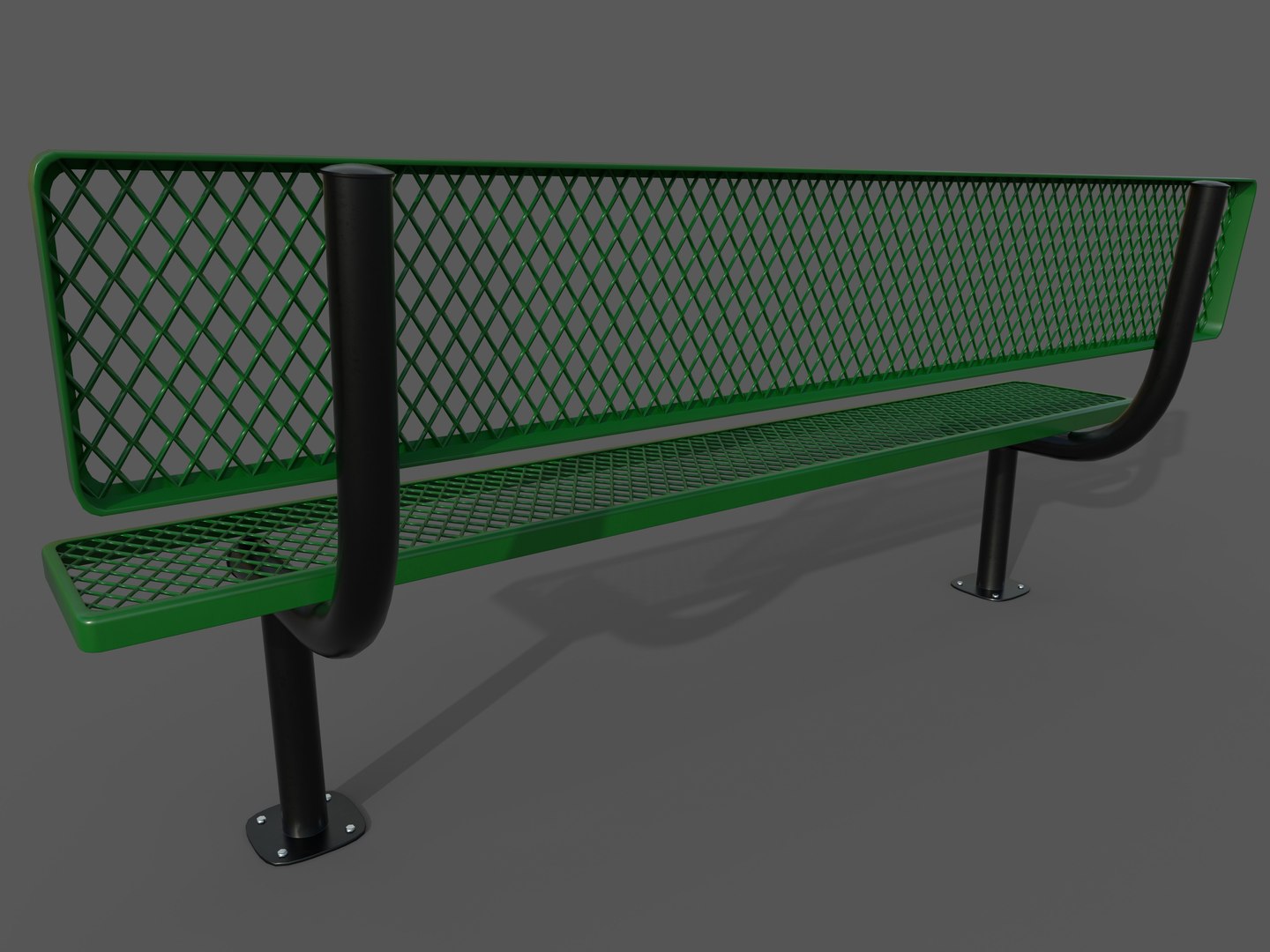 Diamond Mesh Bench 3D Model - TurboSquid 1335239
