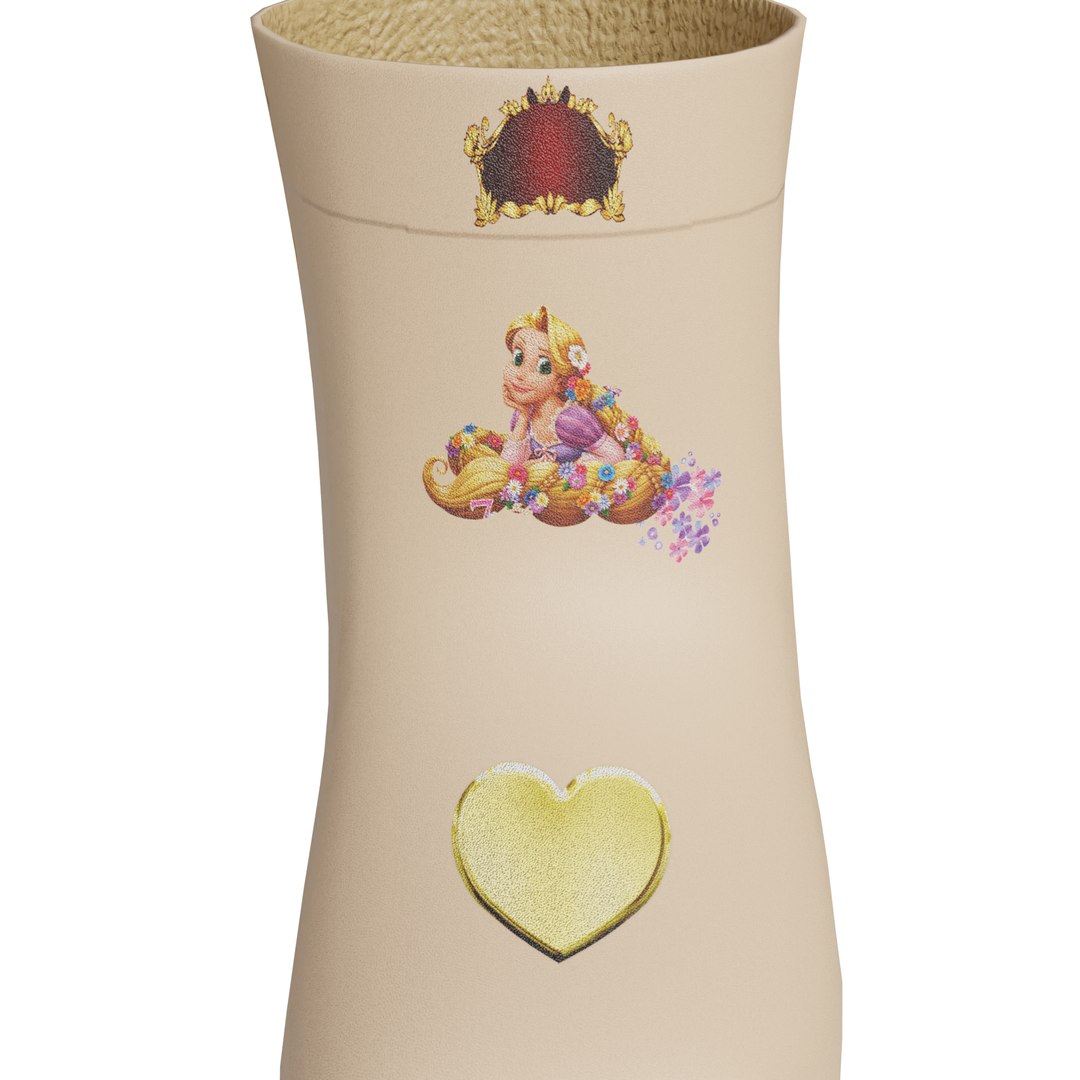 3D Princess Rapunzel Boots Model - TurboSquid 2269501