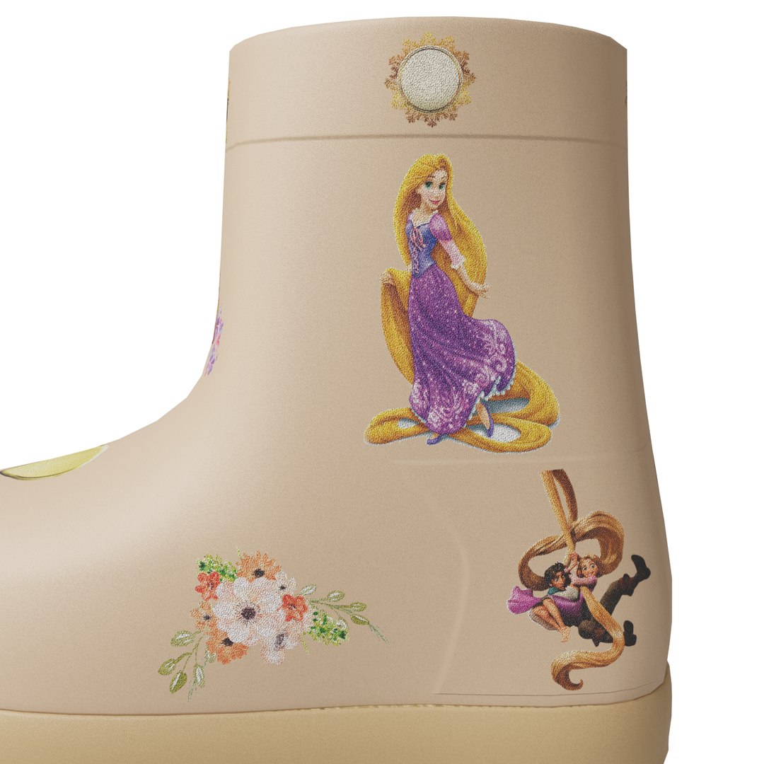 3D Princess Rapunzel Boots Model - TurboSquid 2269501