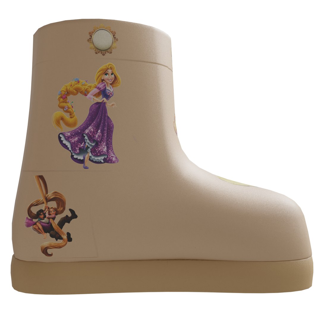 3D Princess Rapunzel Boots Model - TurboSquid 2269501