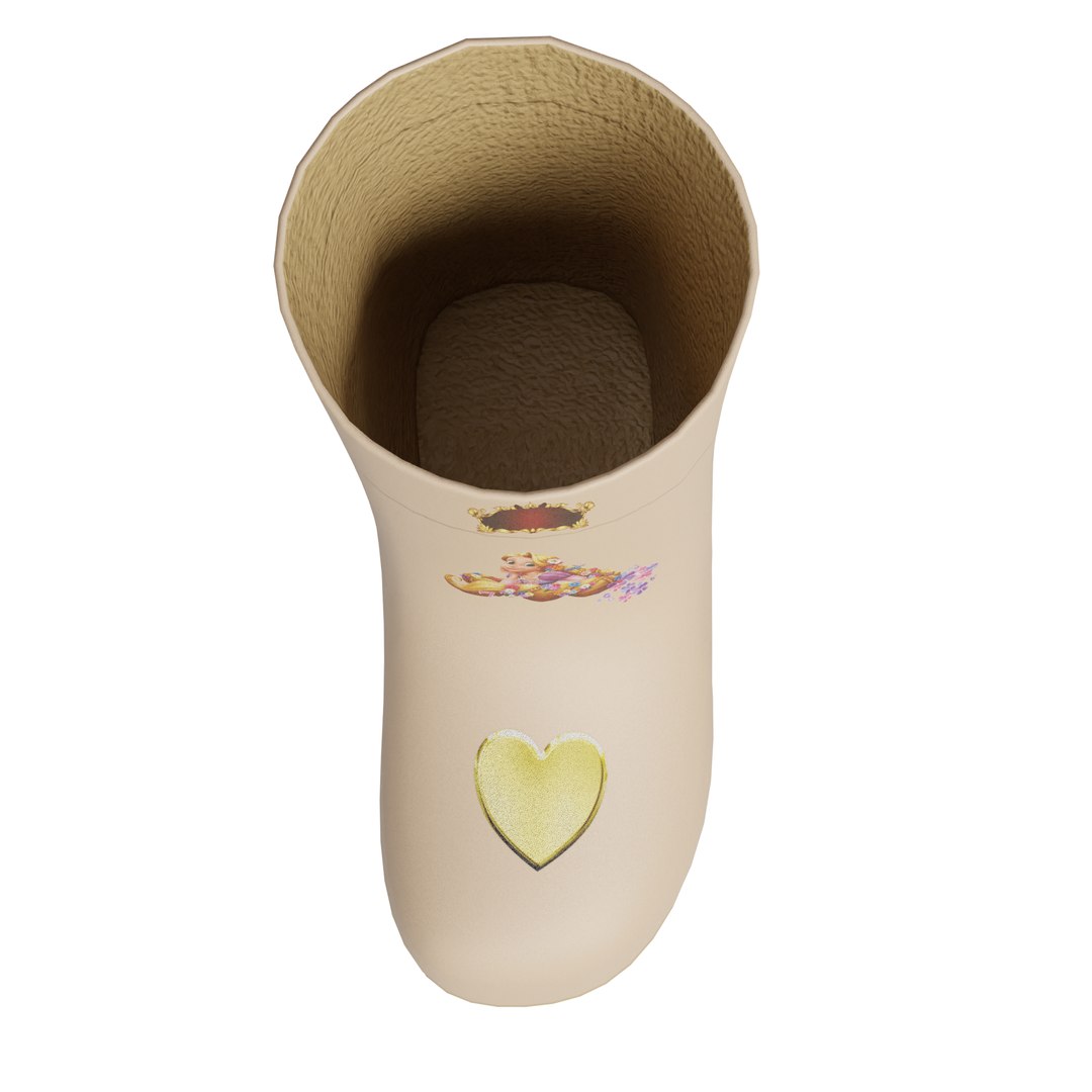 3D Princess Rapunzel Boots Model - TurboSquid 2269501