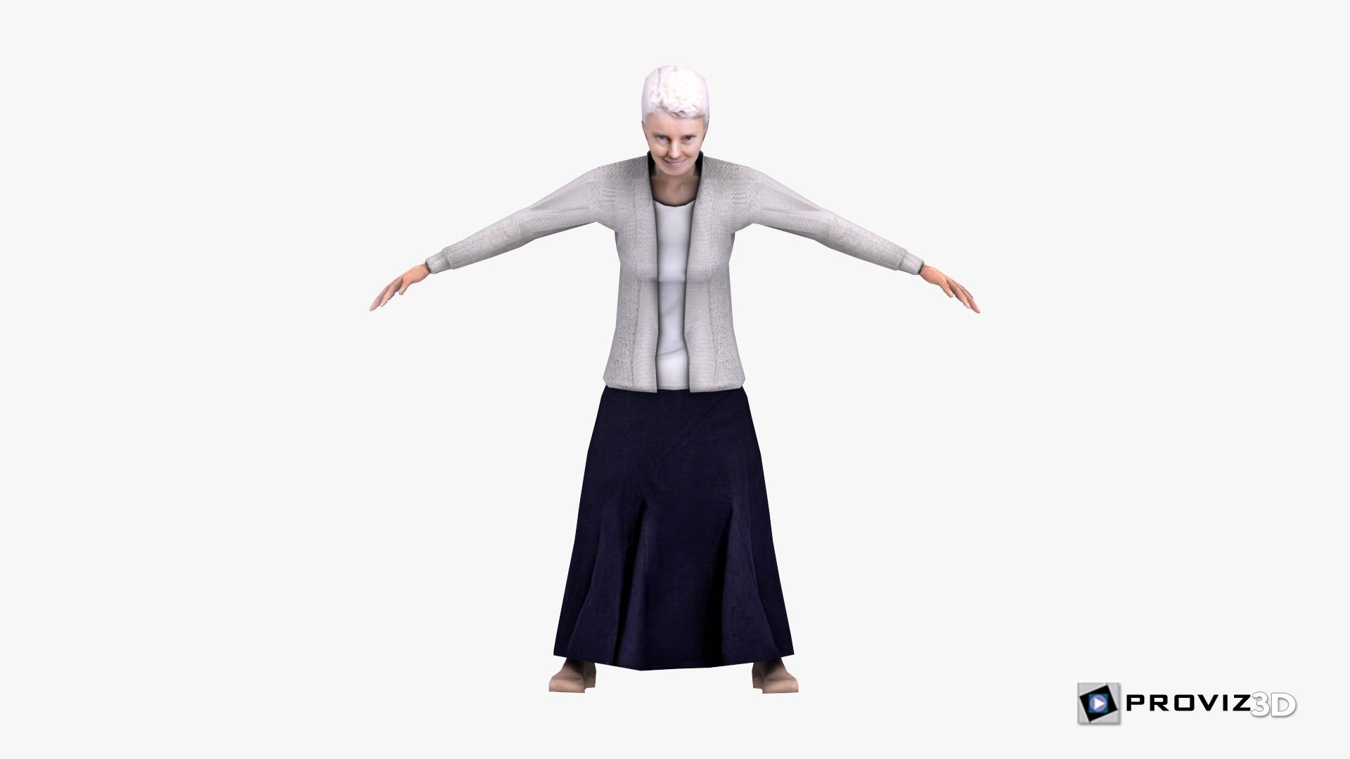 3d Model Elderly People