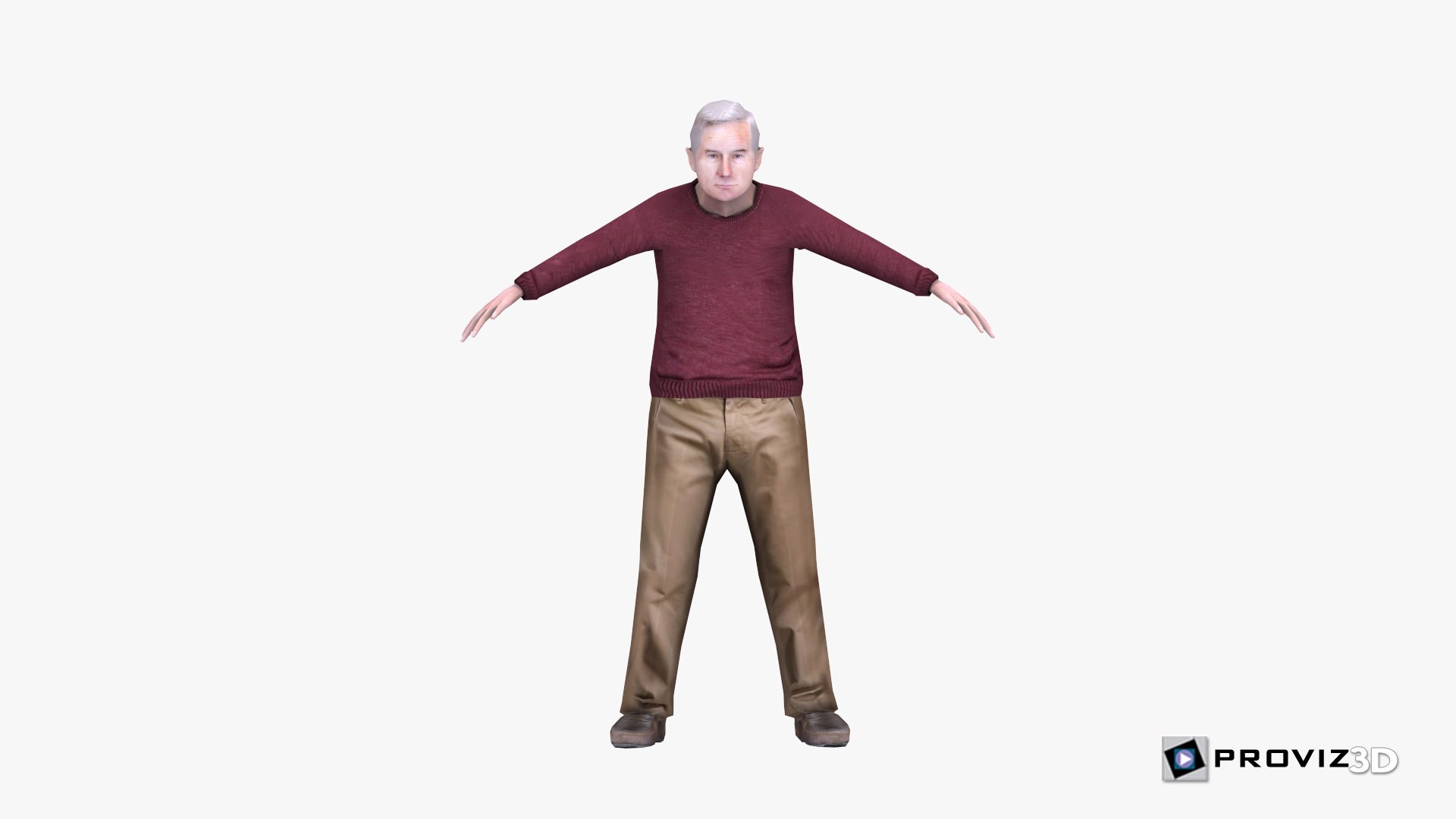 3d Model Elderly People
