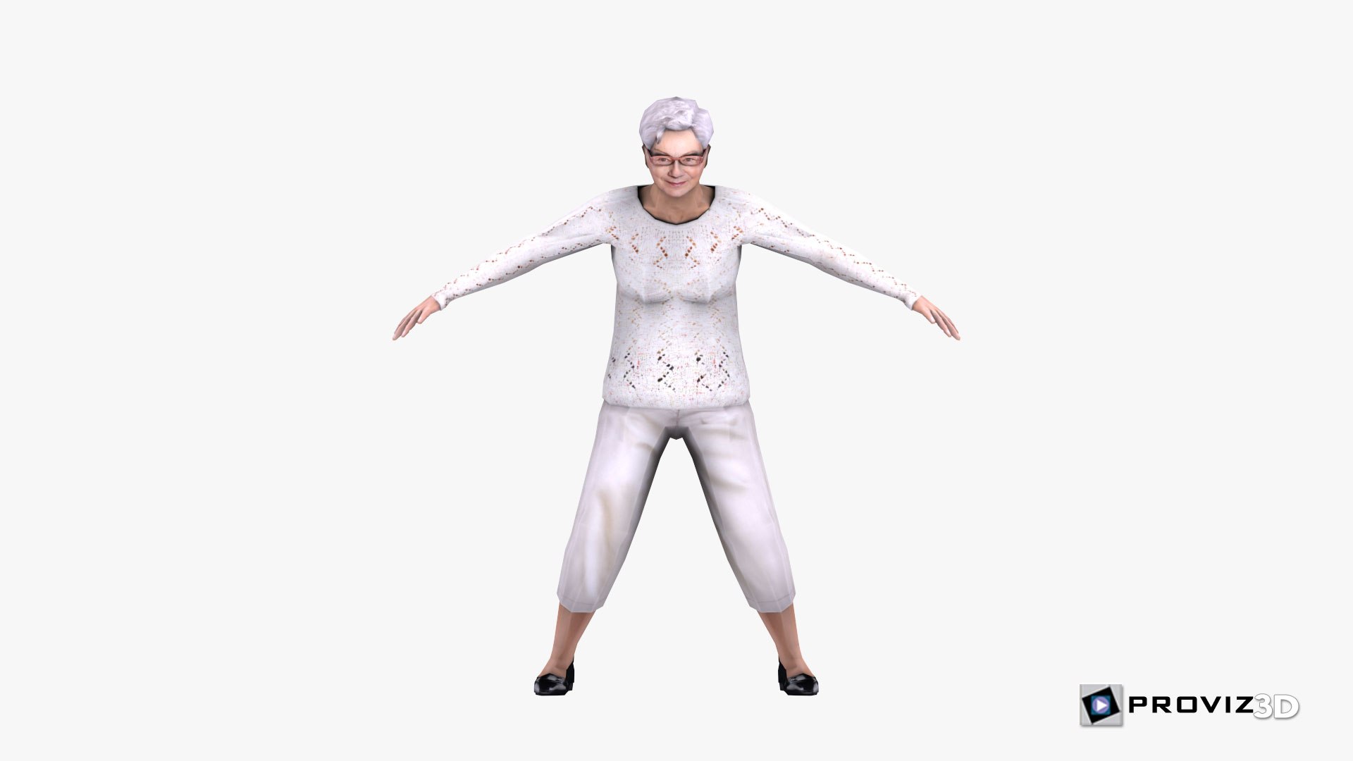 3d Model Elderly People