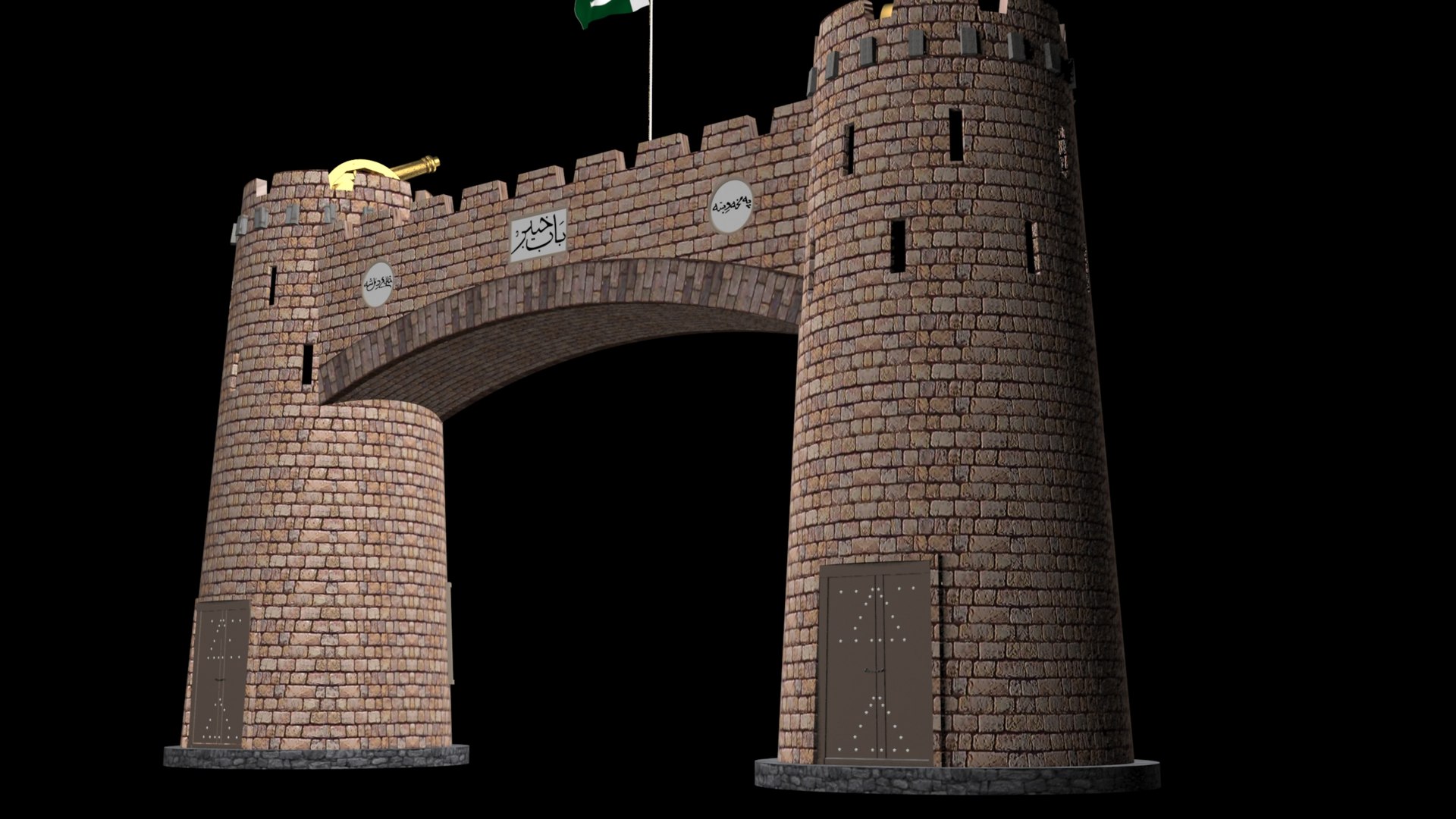 3D Khyber Pass Gate - TurboSquid 1294573