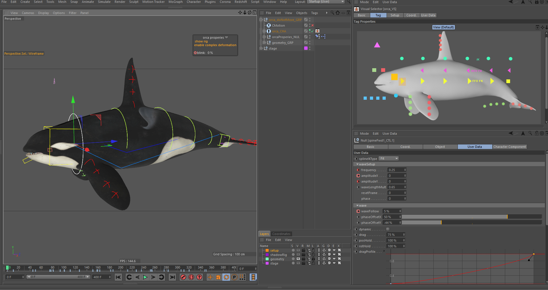 Killer whale orca rigged 3D model - TurboSquid 1336156