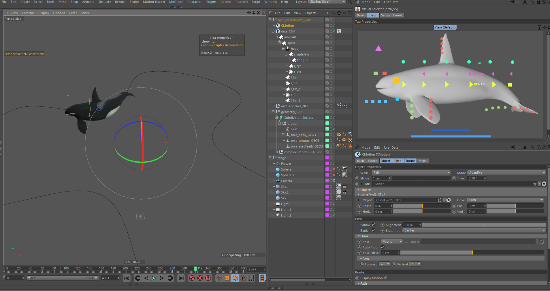 Killer whale orca rigged 3D model - TurboSquid 1336156