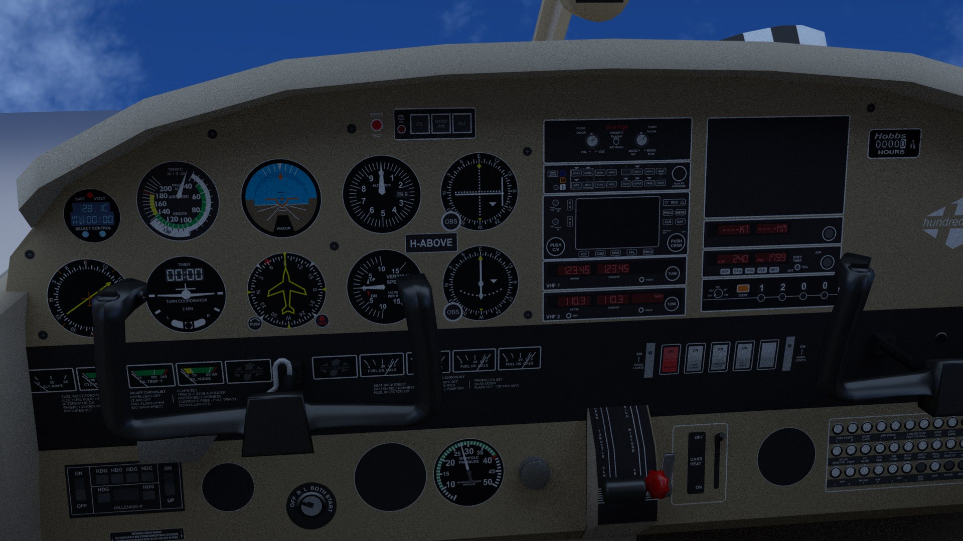 Pa28 Instruments Panel 3D Model - TurboSquid 1153172