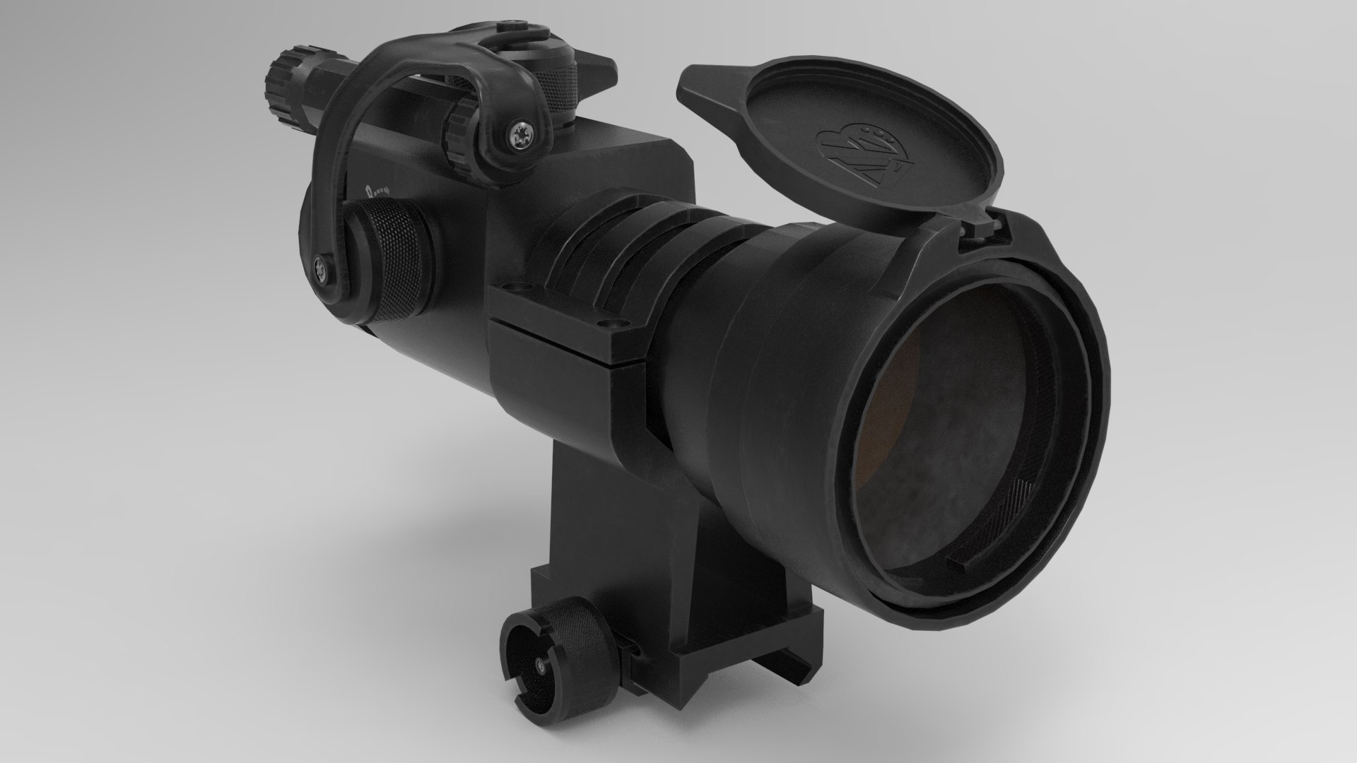3D Wilcox Mount CompM4 - TurboSquid 1817918