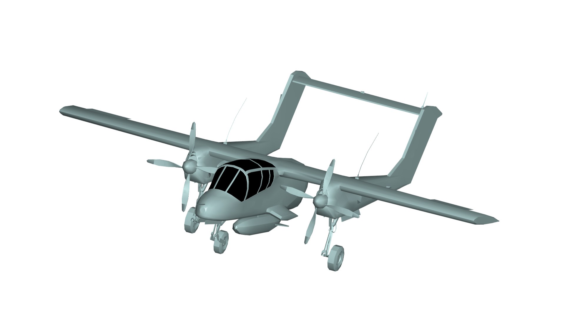 North American Rockwell OV-10 Bronco 3D - TurboSquid 1986564