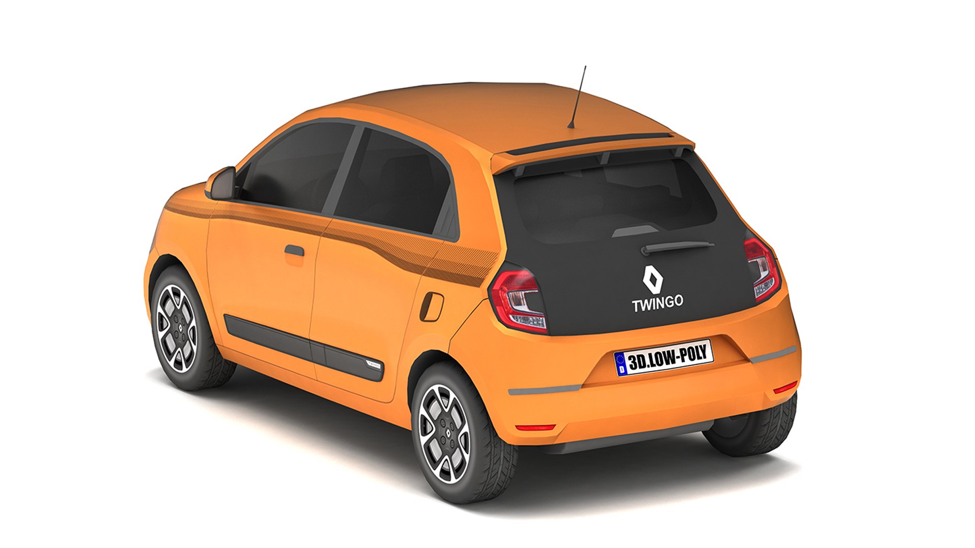 Realistic Mobile Car 1 3D - TurboSquid 1941574