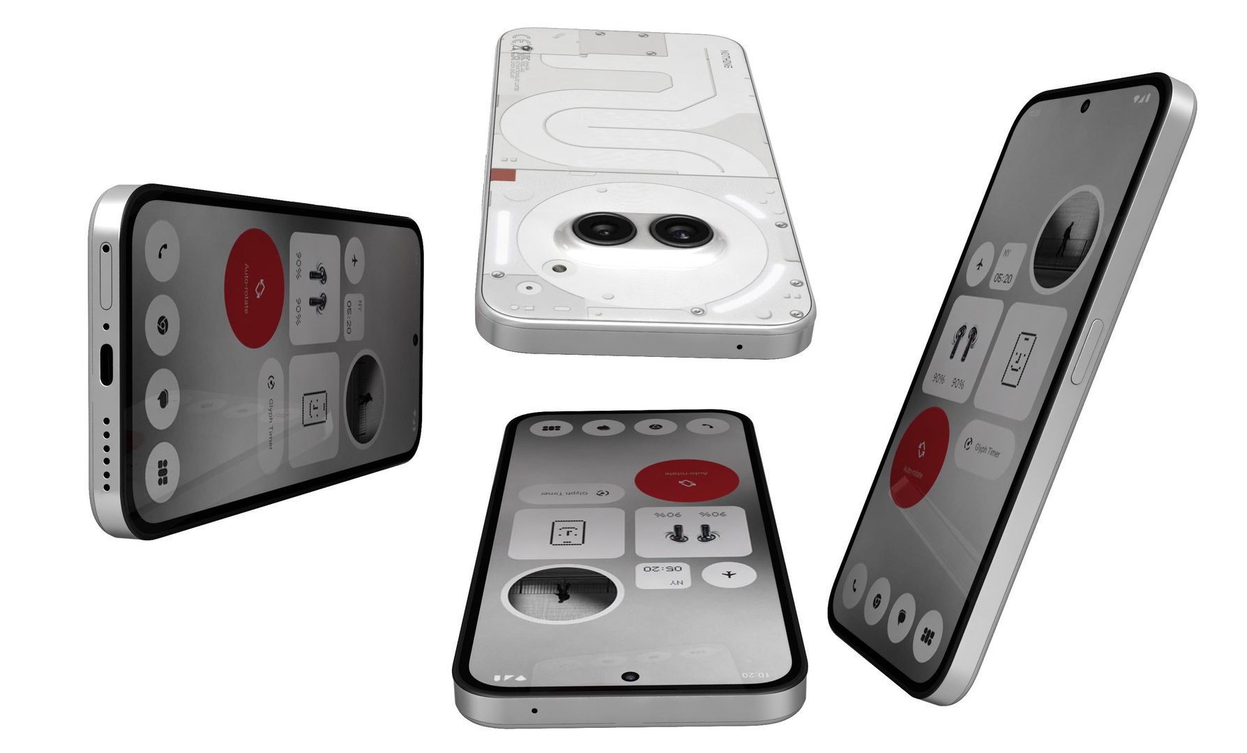 3D Model Nothing Phone 2a White - TurboSquid 2279106