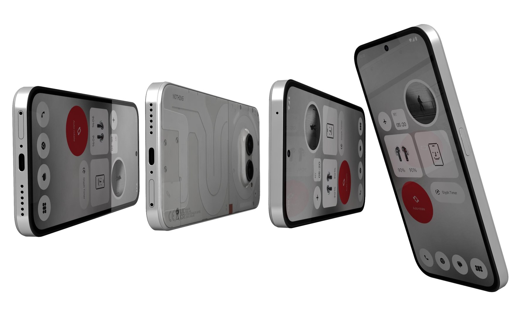 3D Model Nothing Phone 2a White - TurboSquid 2279106