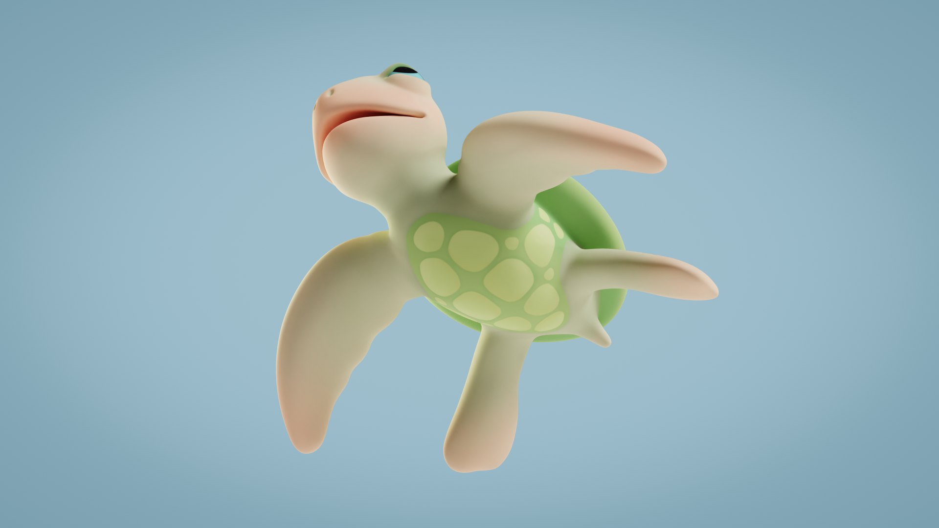 3D Cartoon Turtle Model - TurboSquid 2231757