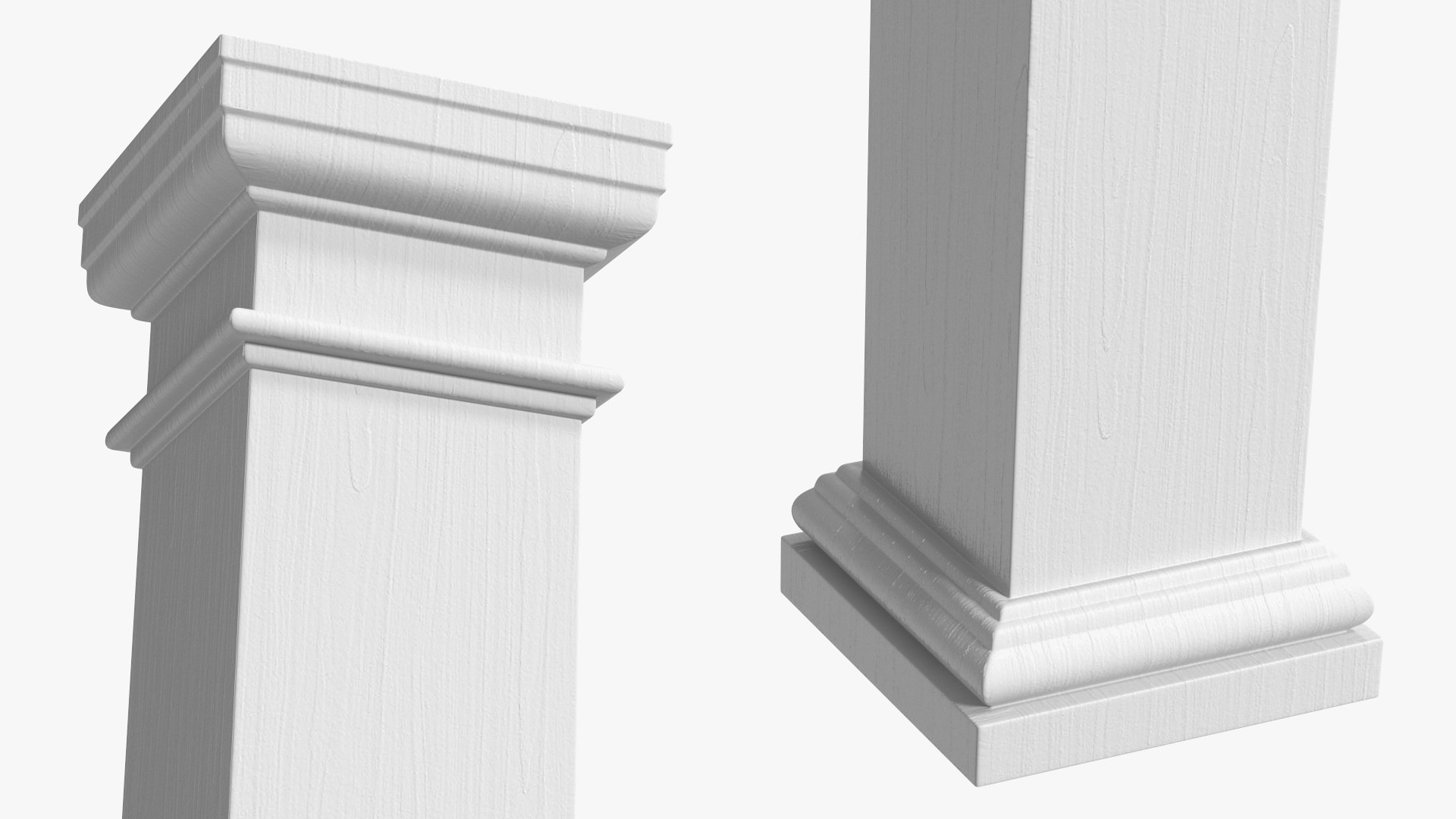 Painted Fiberglass Square Column 3D Model - TurboSquid 2141012