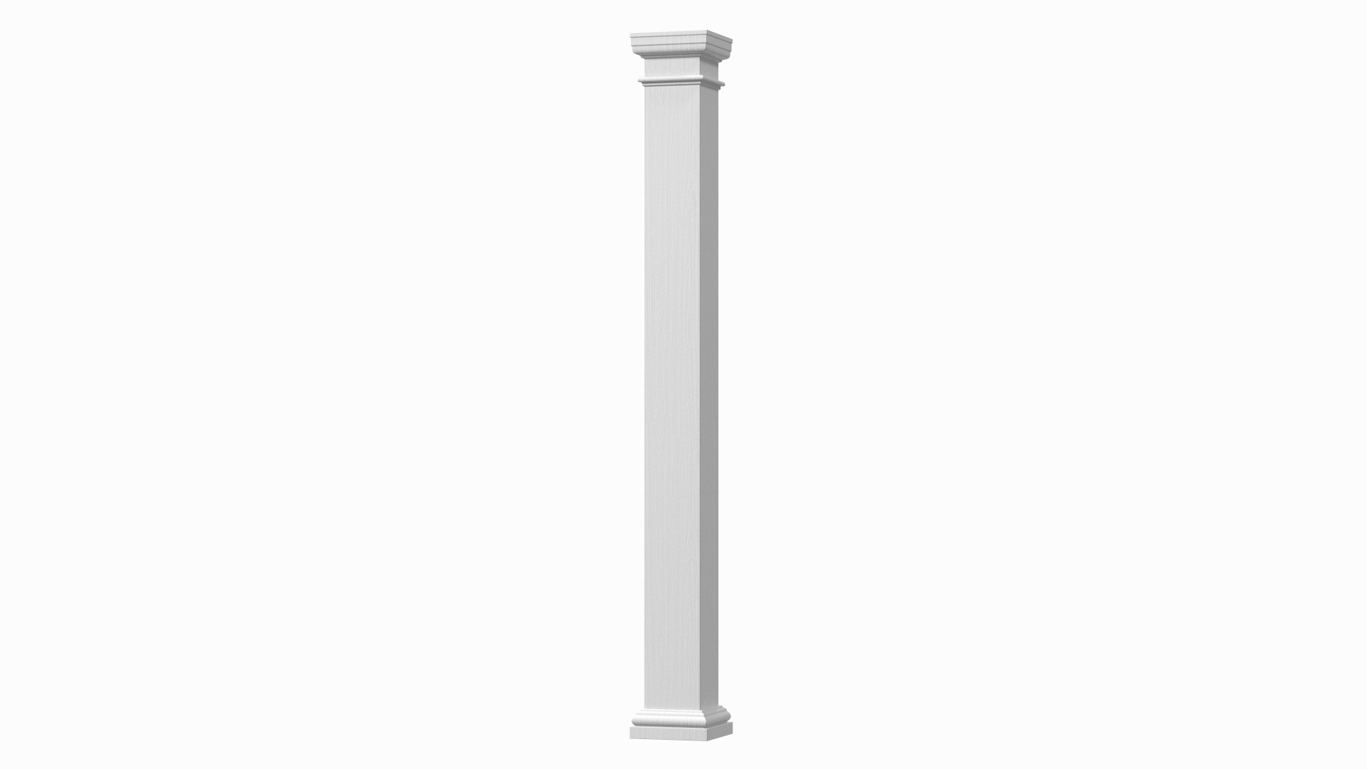 Painted Fiberglass Square Column 3D Model - TurboSquid 2141012