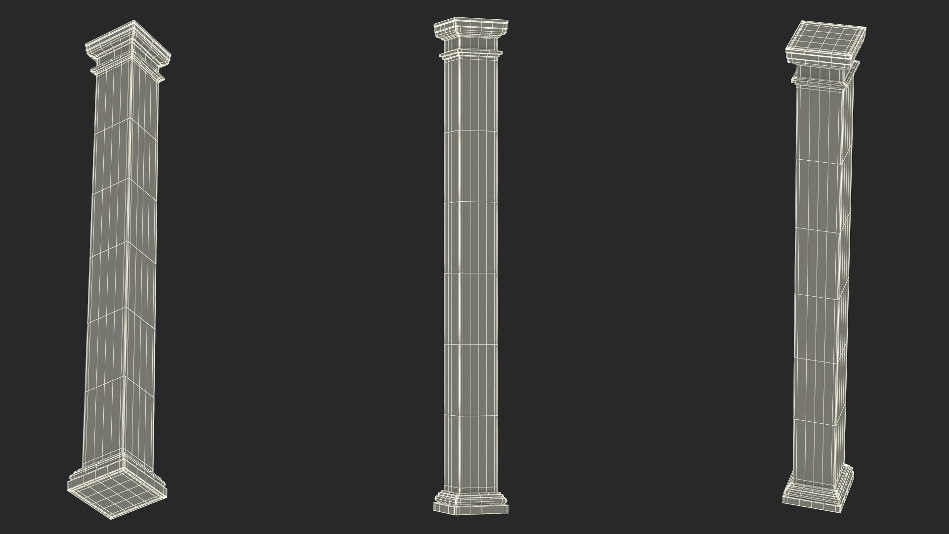Painted Fiberglass Square Column 3D Model - TurboSquid 2141012