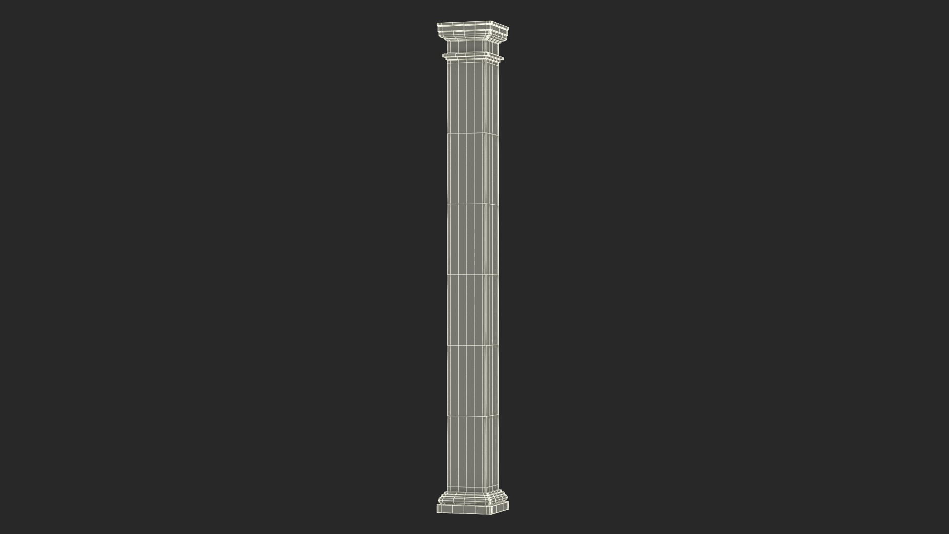 Painted Fiberglass Square Column 3D Model - TurboSquid 2141012