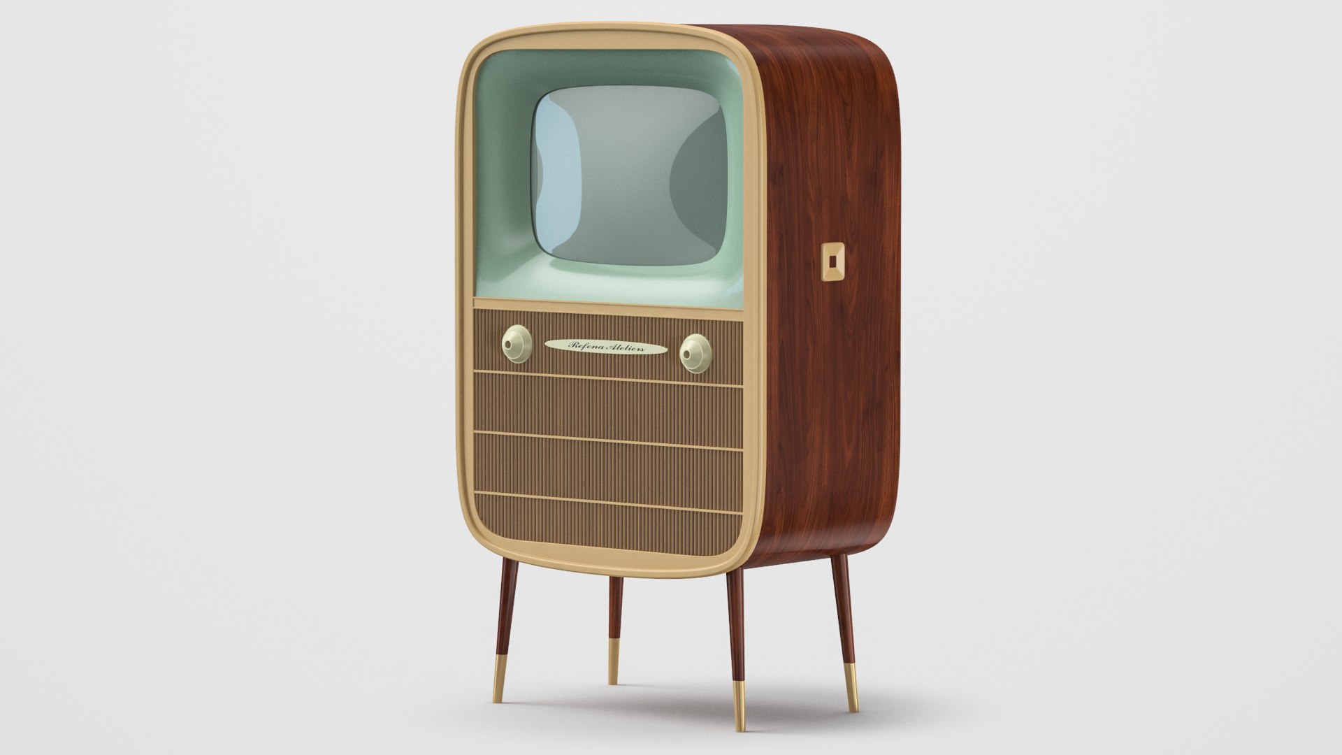 3D Retro TV 03 Model - TurboSquid 1996593