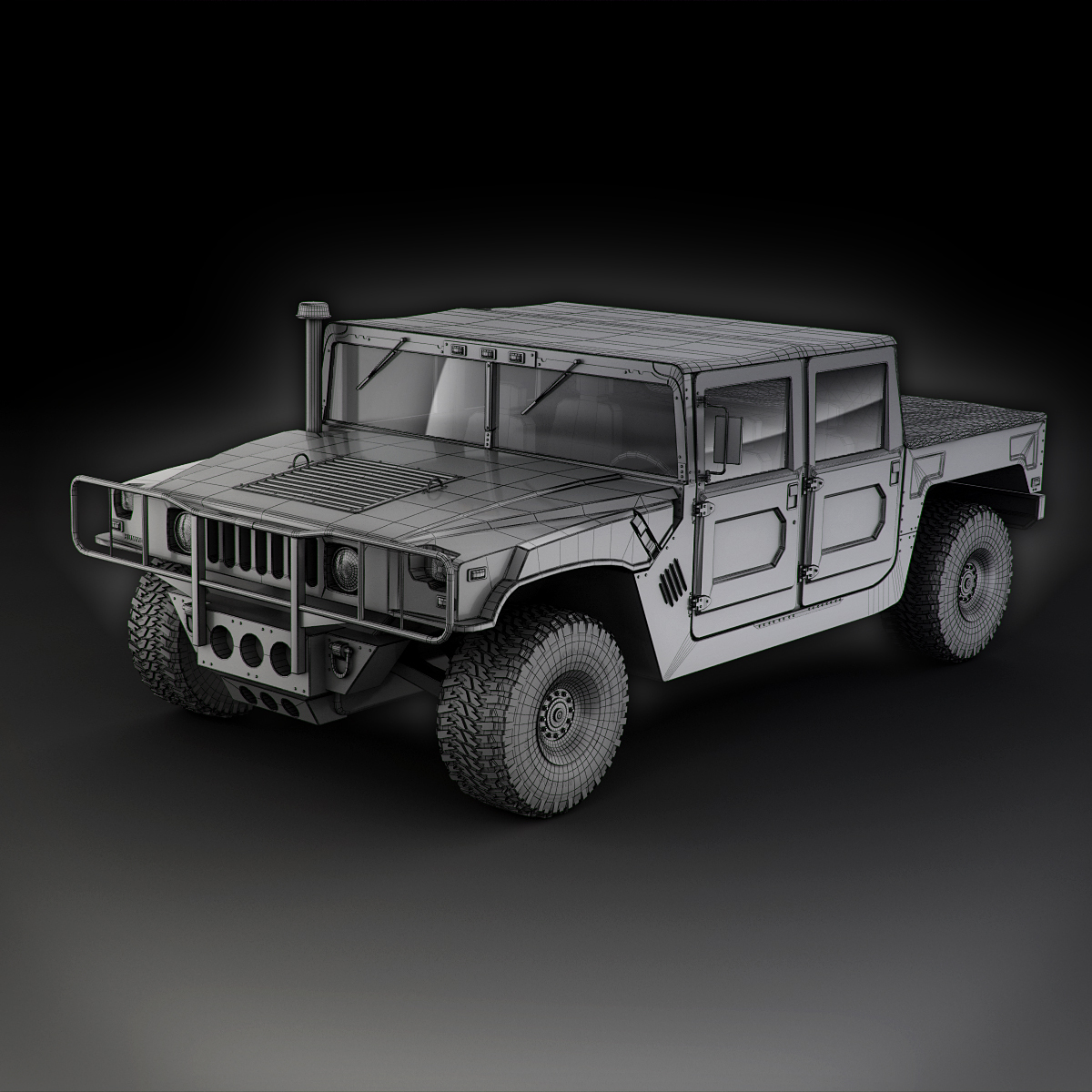 hummer h1 3d dxf