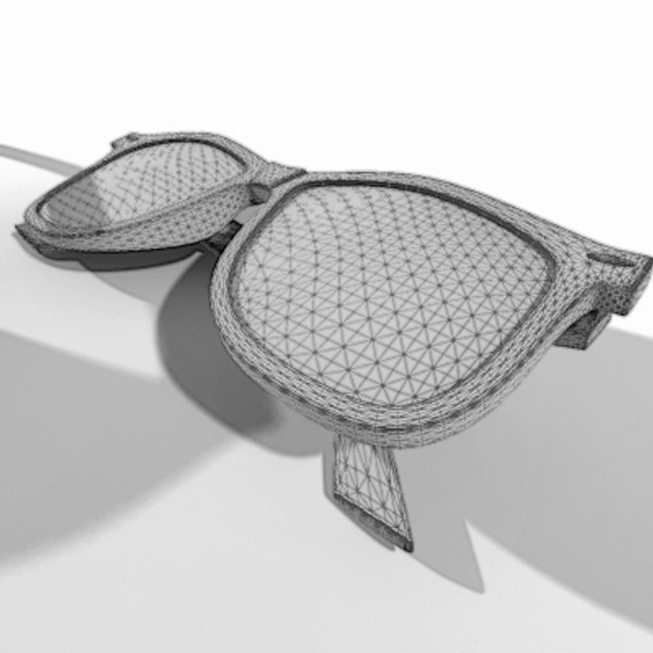 sunglasses style 3d dxf