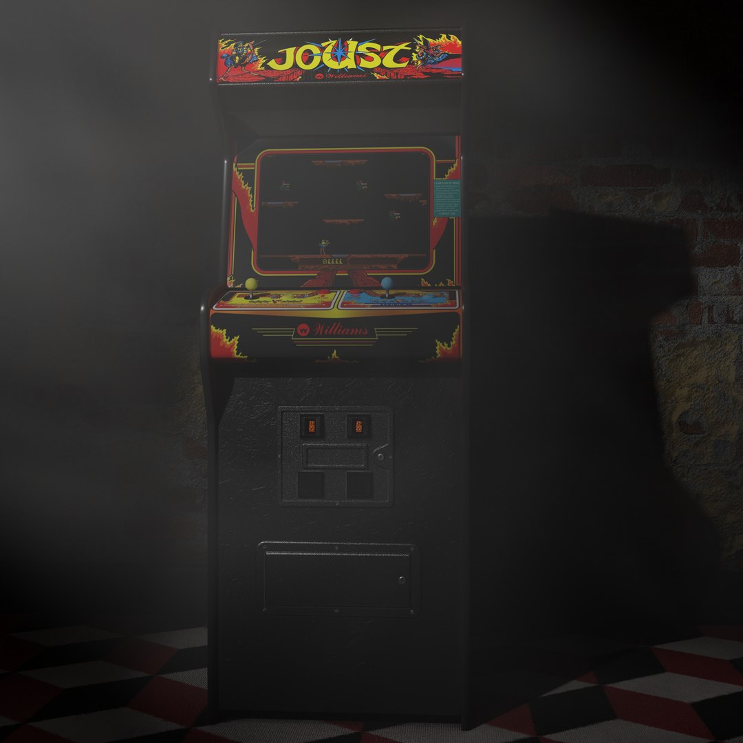 Joust Arcade Cabinet Williams 1982 3D Model - TurboSquid 1775861