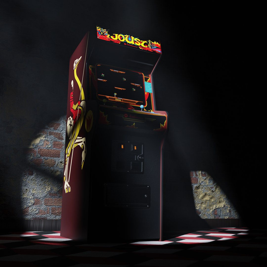 Joust Arcade Cabinet Williams 1982 3D Model - TurboSquid 1775861