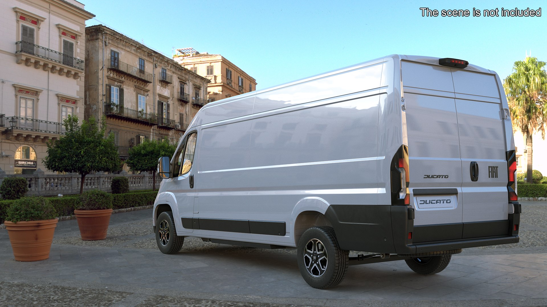 2025 Fiat Ducato Long Van White Rigged For Cinema 4D 3D Model ...
