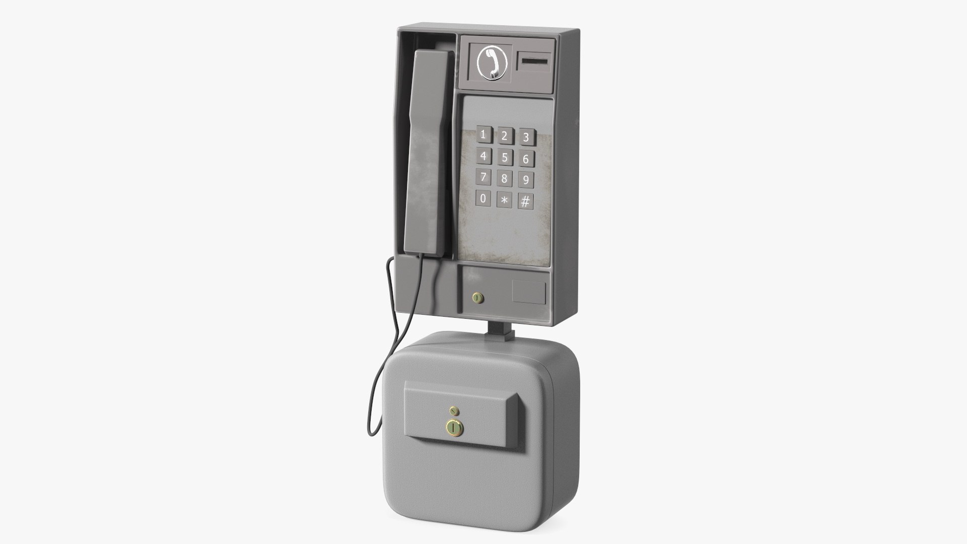 3D Payphone With Base Unit Model - TurboSquid 2270538