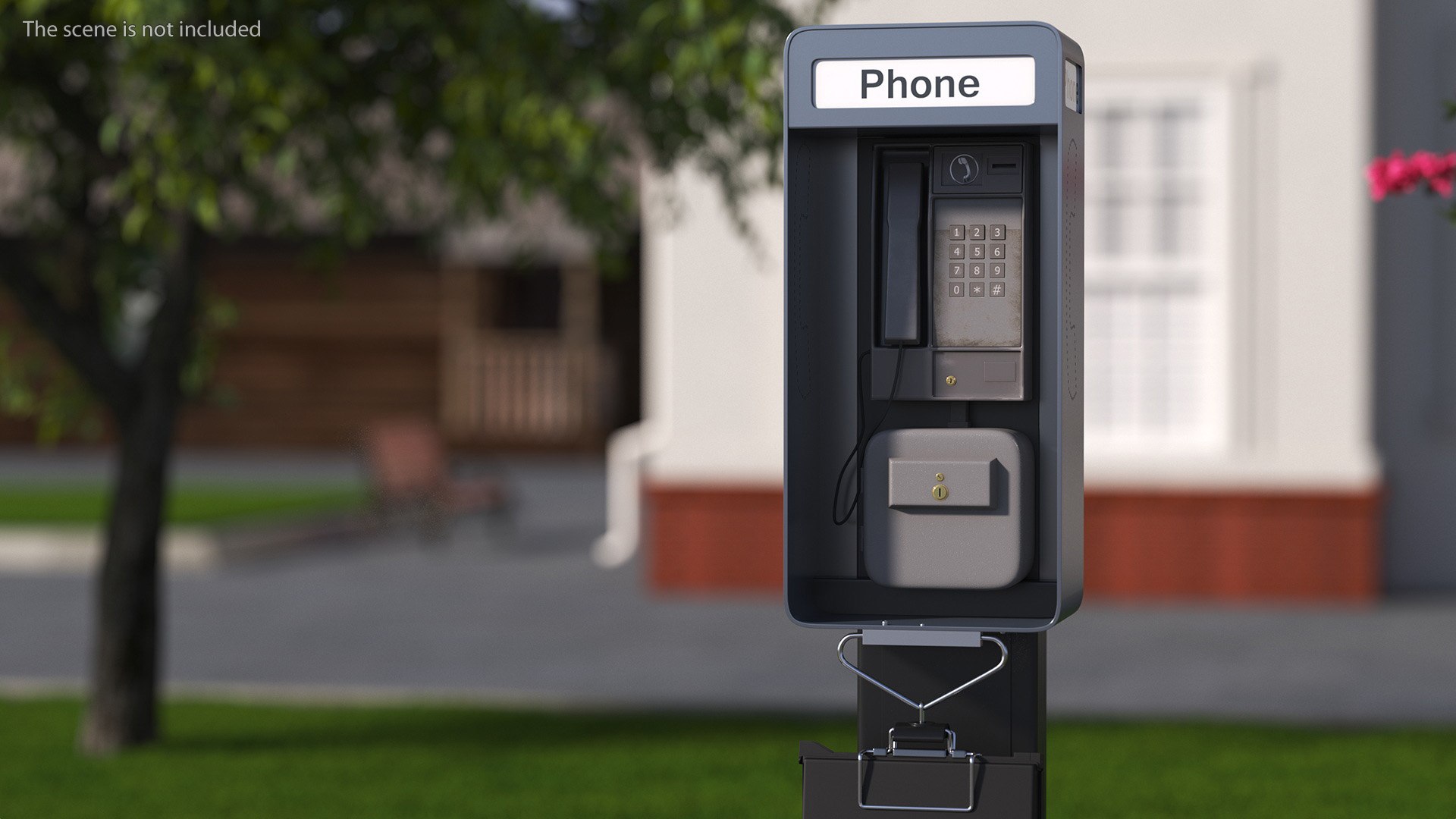 3D Payphone With Base Unit Model - TurboSquid 2270538