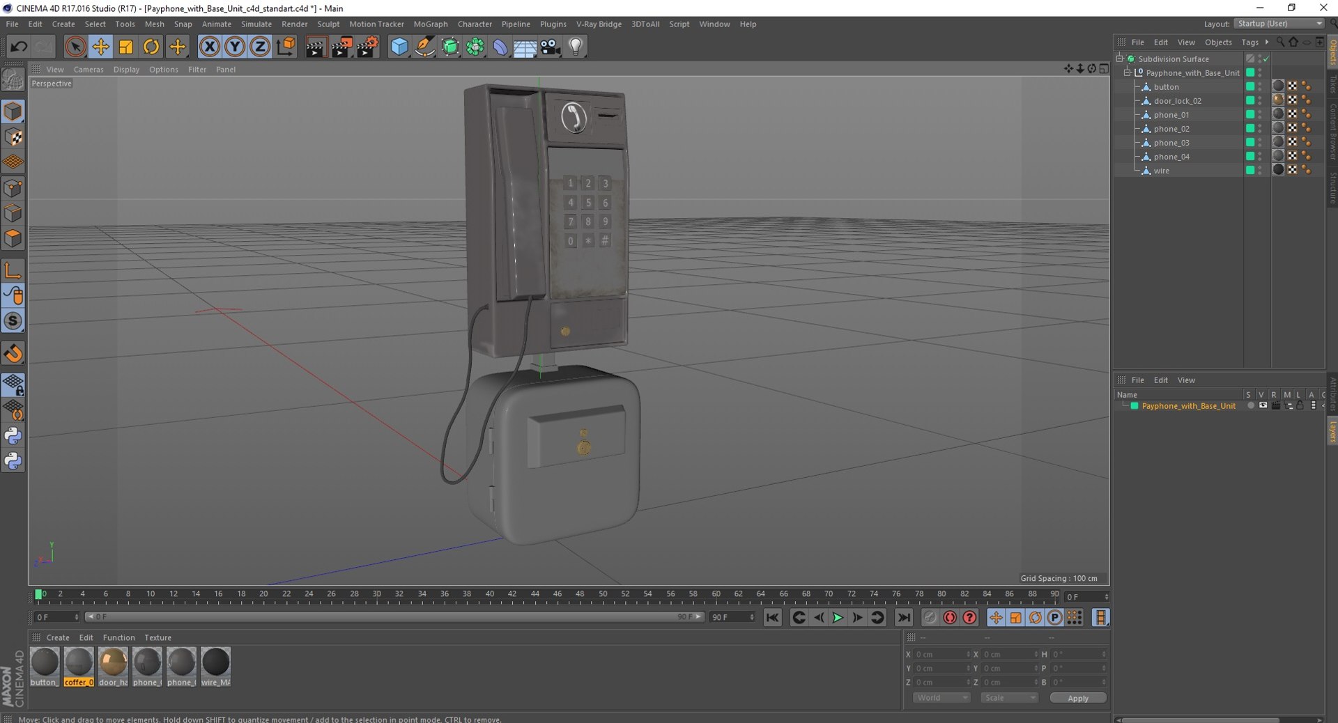 3D Payphone With Base Unit Model - TurboSquid 2270538