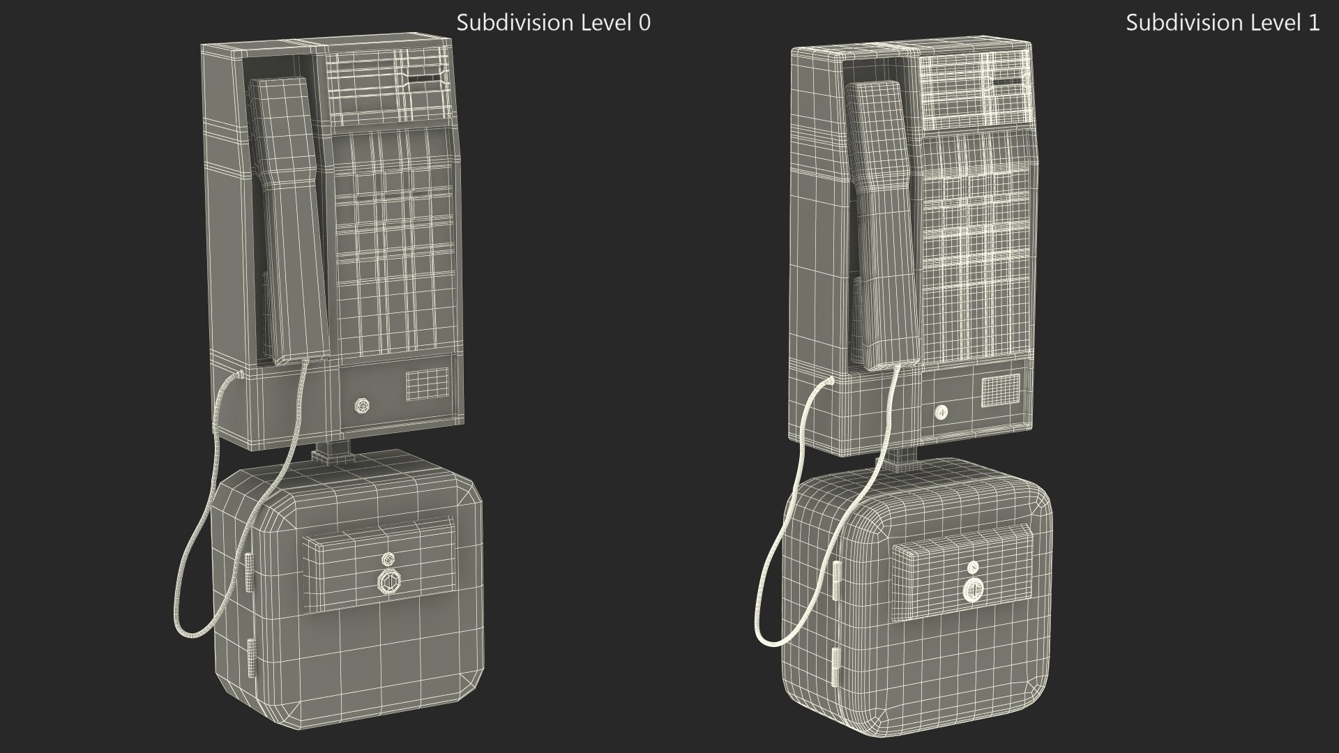3D Payphone With Base Unit Model - TurboSquid 2270538