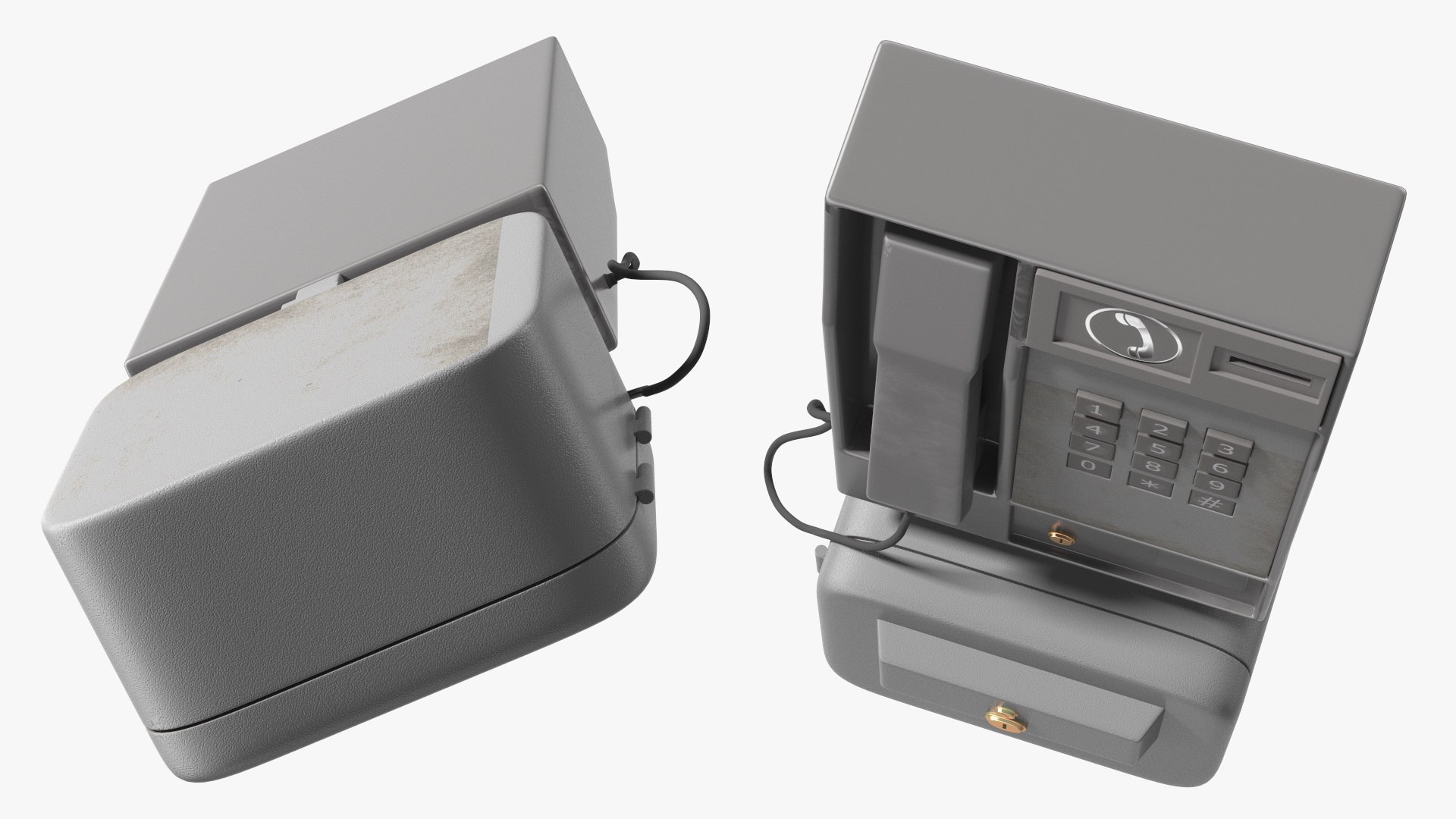3D Payphone With Base Unit Model - TurboSquid 2270538