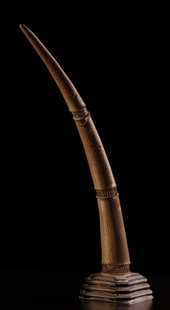 Elephant Tusk 3D - TurboSquid 1391395