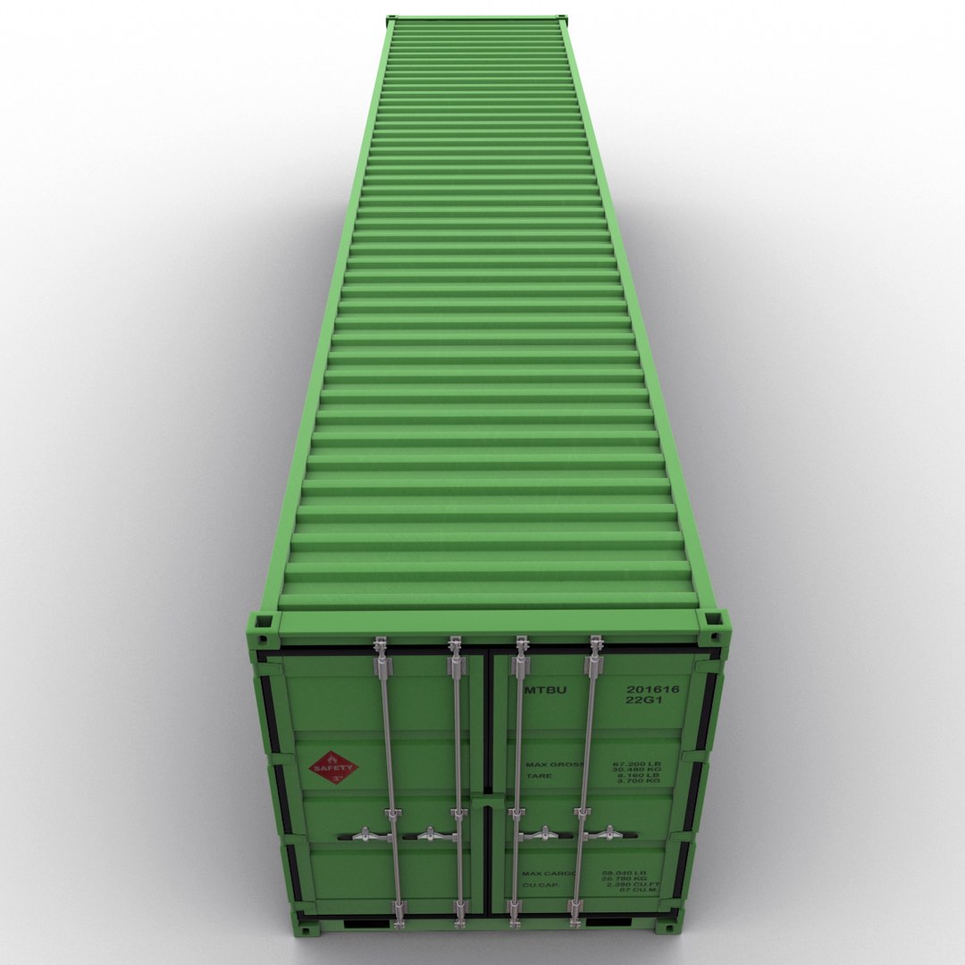 3ds Max 40 Feet Container