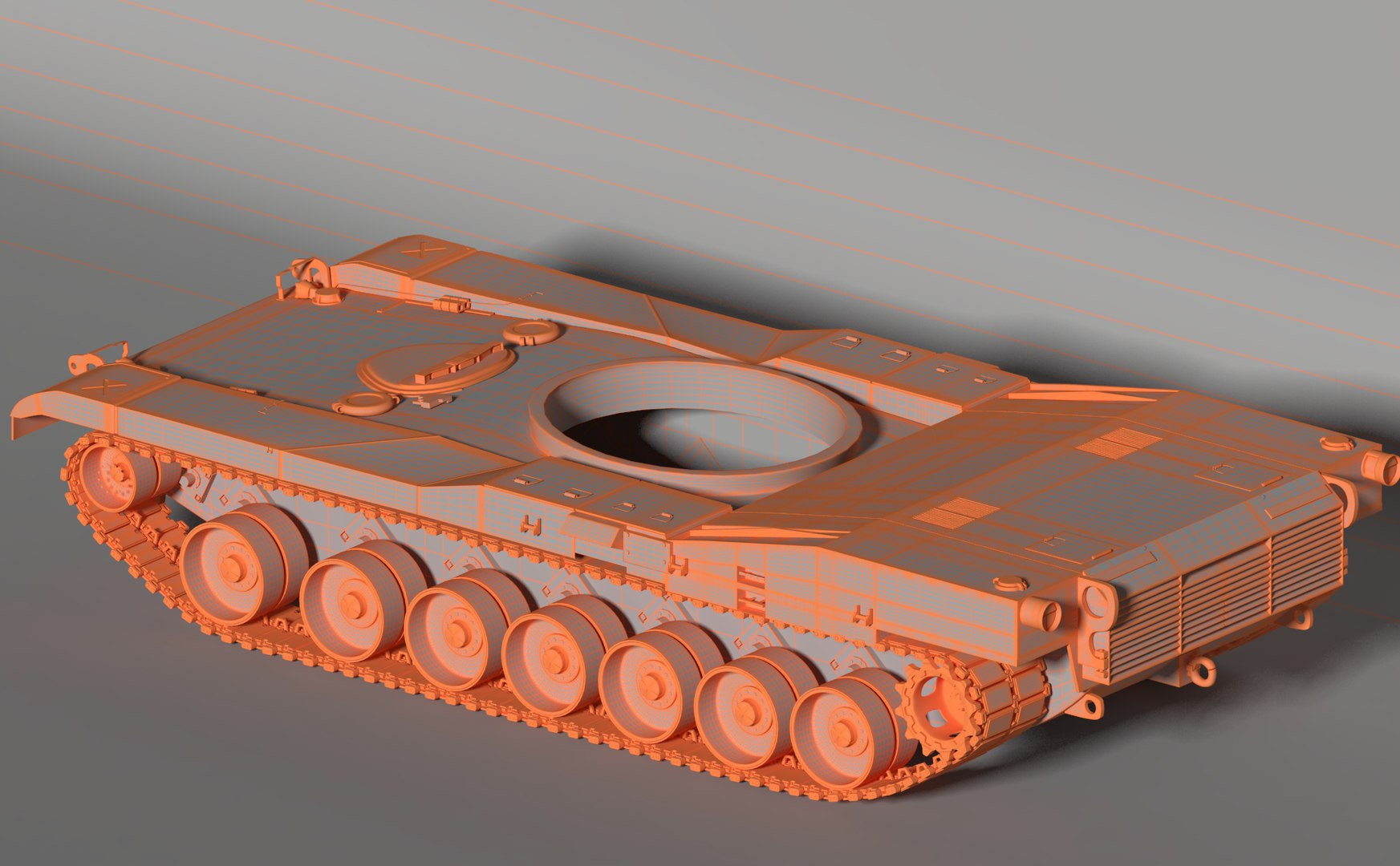 3d Model Of M1 M1a2 Abrams