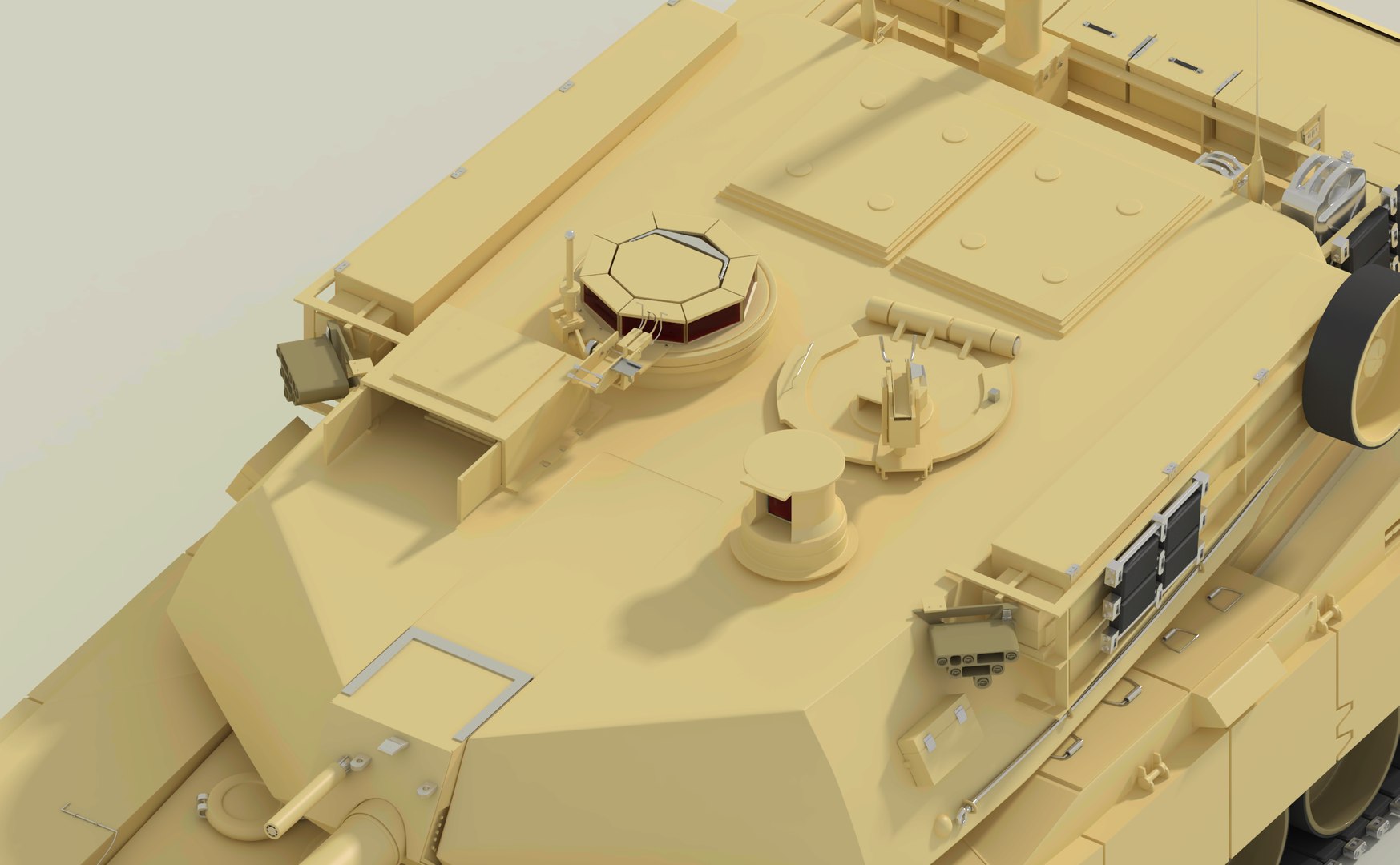 3d Model Of M1 M1a2 Abrams