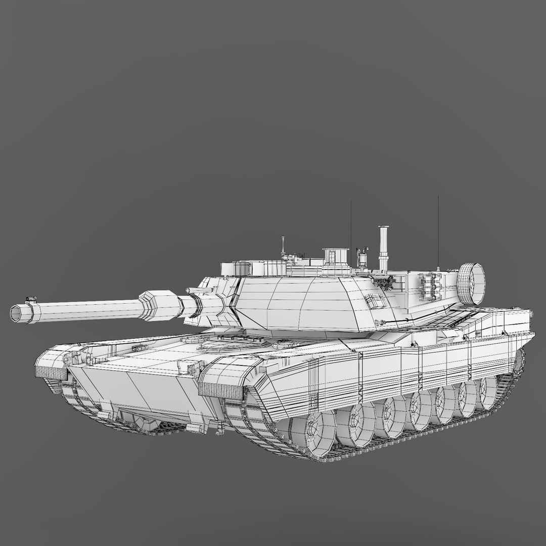 3d Model Of M1 M1a2 Abrams