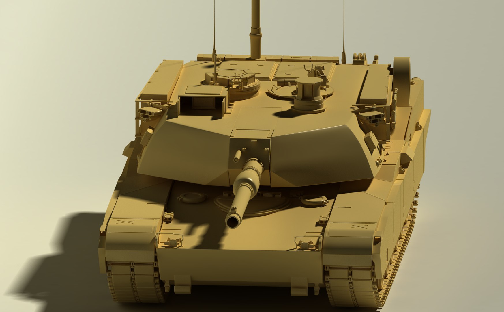 3d Model Of M1 M1a2 Abrams