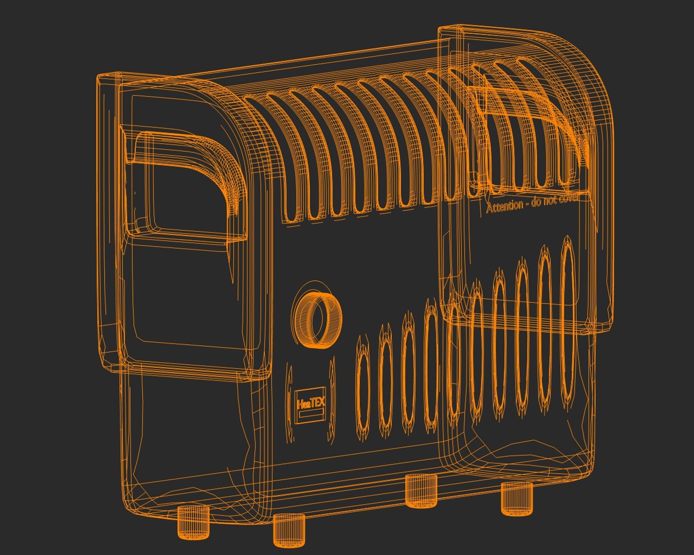 Electric Heater 3d Model