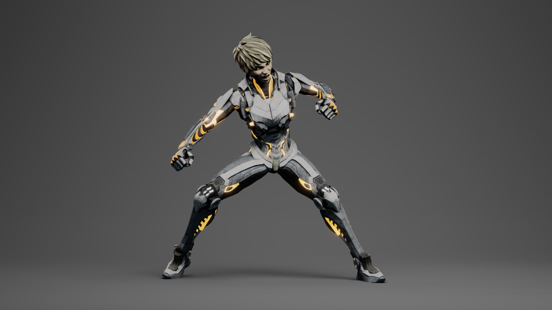 3D Model Genos Cyborg 3d Character With RIG - TurboSquid 2235996