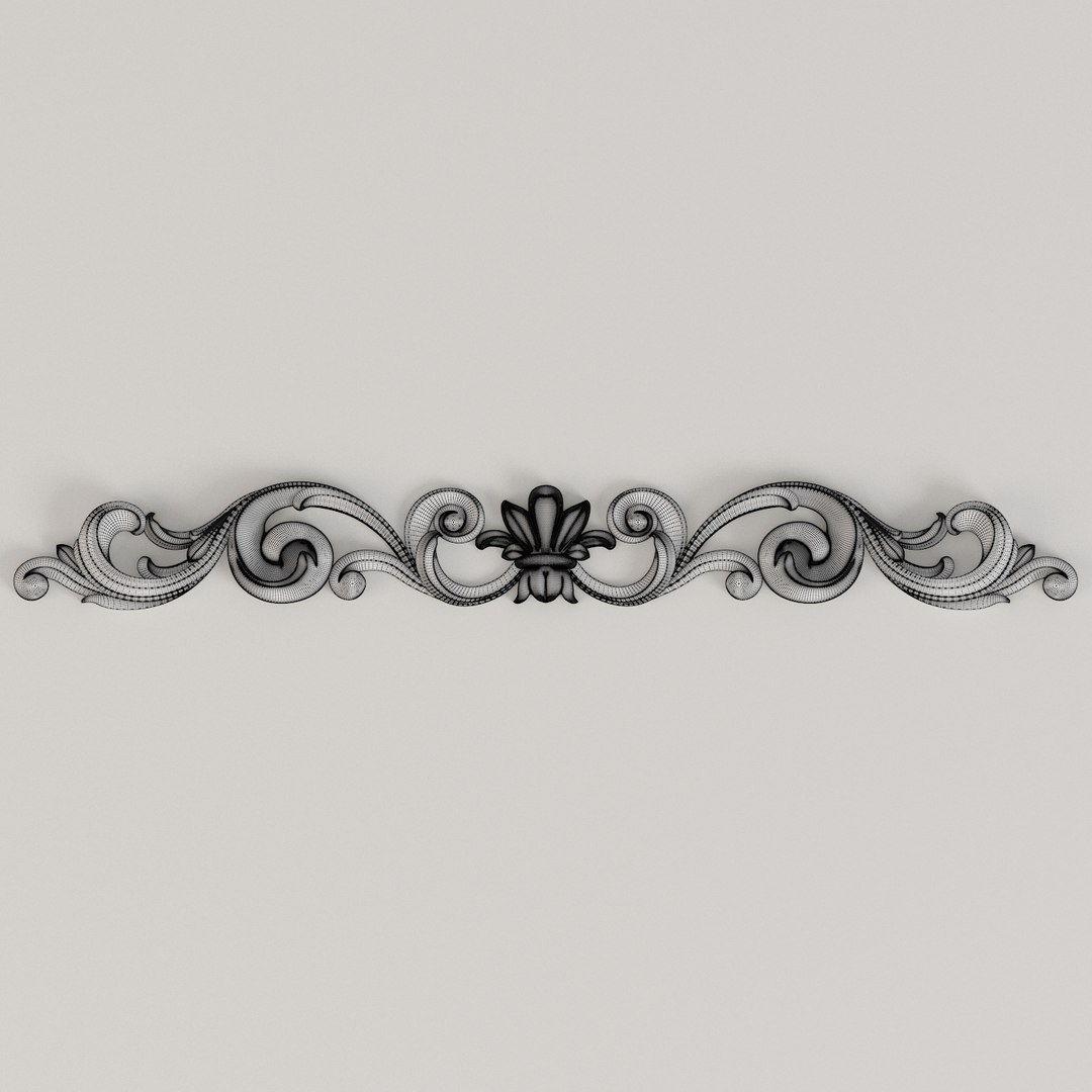 3D Model Horizontal Decorative Overlay - TurboSquid 1570002